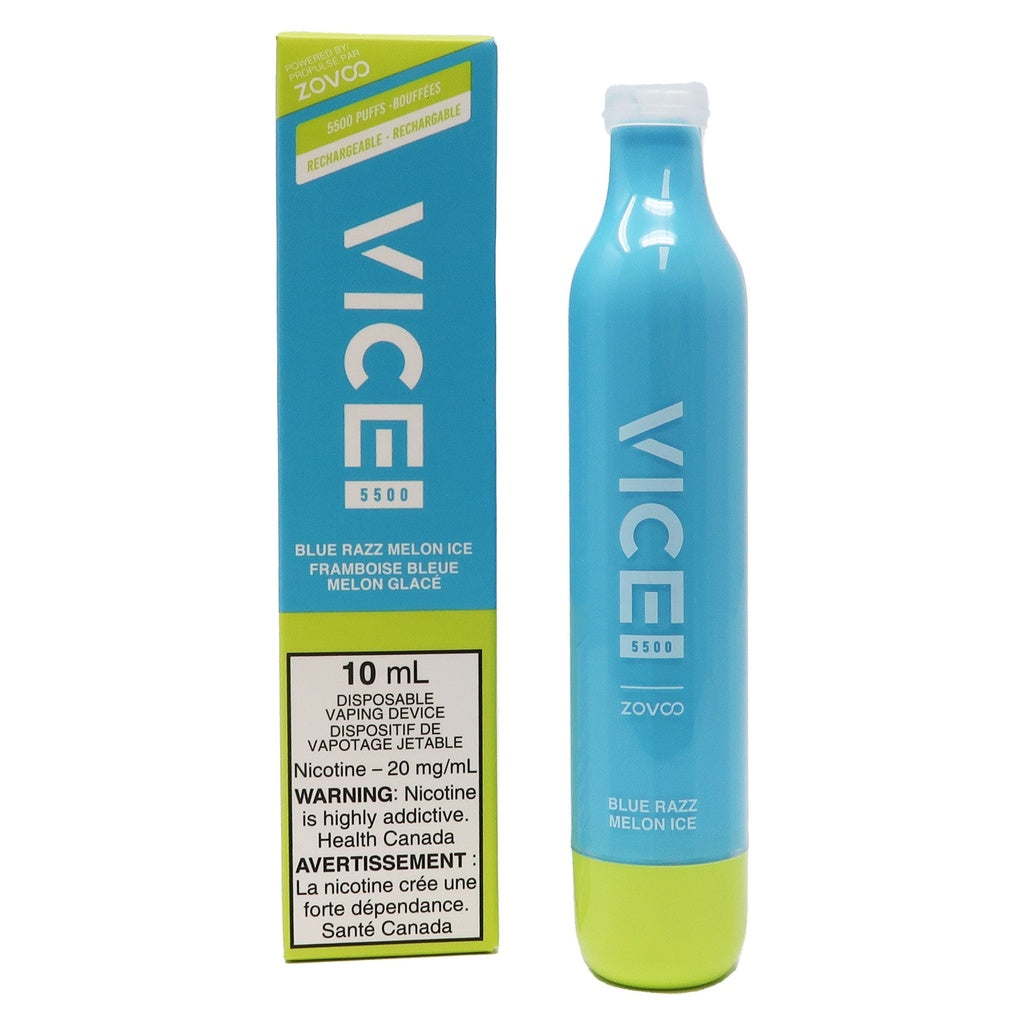 Vice 5500 Disposable - Blue Razz Melon Ice – Prime Vape Vice 5500 Disposable - Blue Razz Melon Ice – Prime Vape