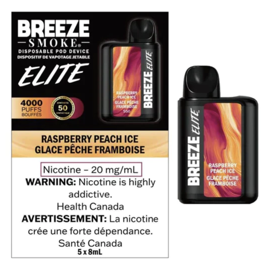 Breeze Elite - Raspberry Peach Ice – Prime Vape