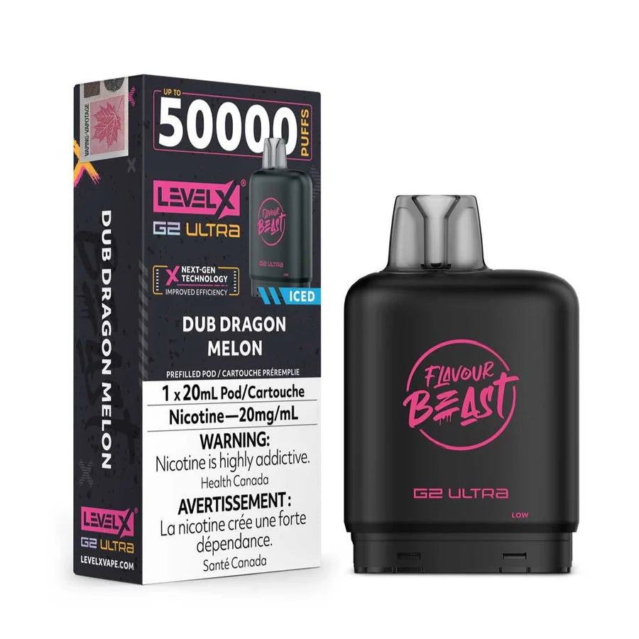 Flavour Beast Level X Ultra G2 50k - Dub Dragon Melon Iced – Prime Vape