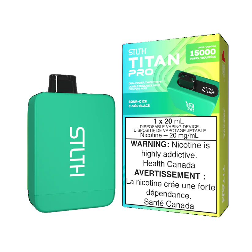 STLTH Titan Pro 15K - Sour-C Ice – Prime Vape