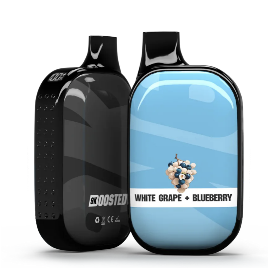 Boosted Bar 9K - White Grape & Blueberry – Prime Vape