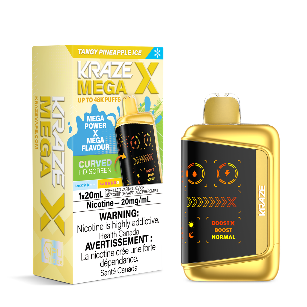 Kraze Mega X - Tangy Pineapple Ice – Prime Vape