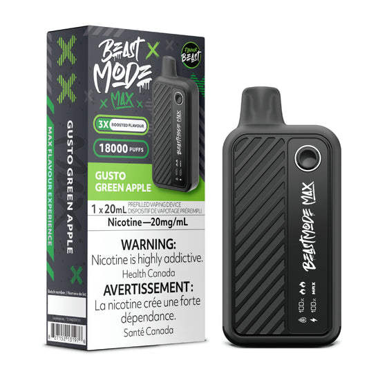 Flavour Beast Beast Mode Max 18K - Gusto Green Apple – Prime Vape