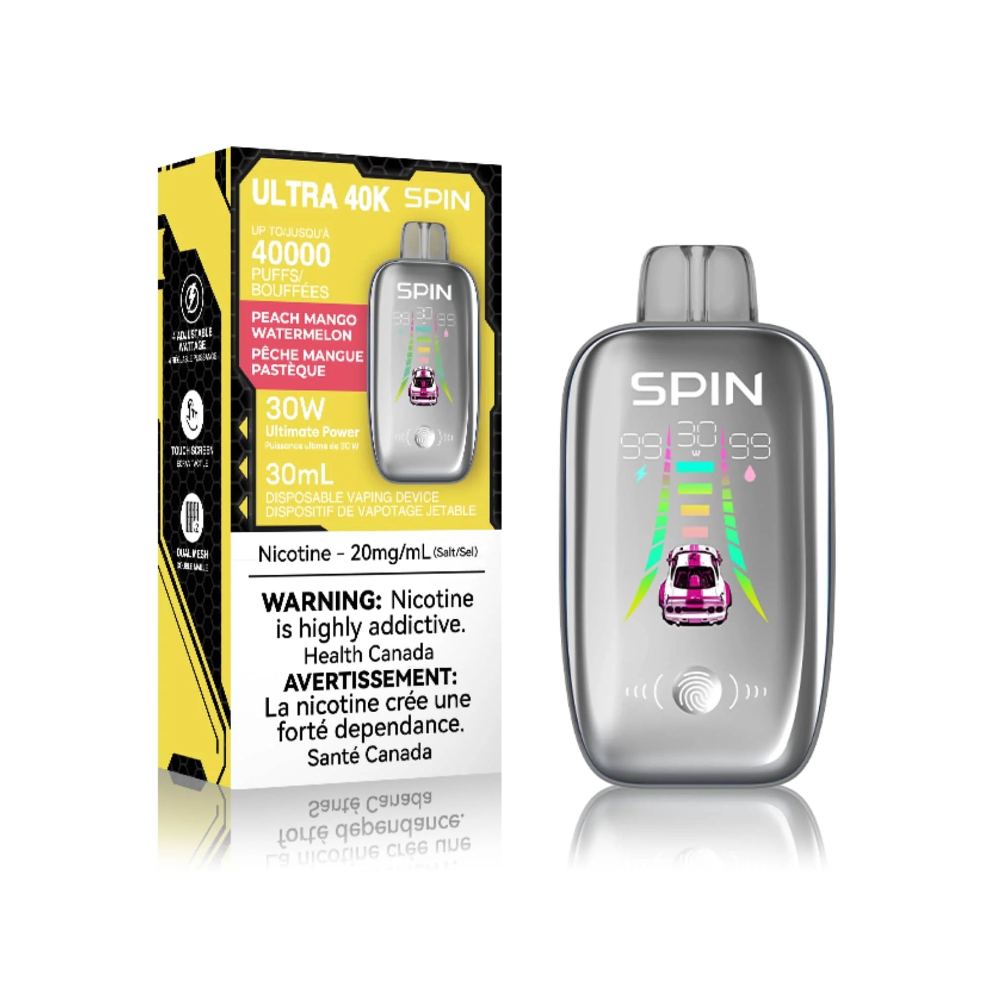Spin - Ultra 40k - Peach Mango Watermelon – Prime Vape